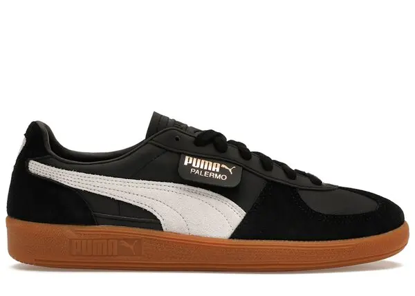 PUMA Palermo Leather Sneakers - Black/feather Grey/gum