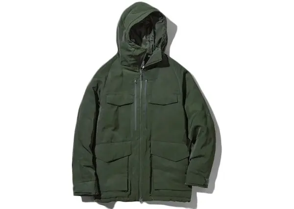 Uniqlo Hybrid Down Oversized Parka - Dark Green