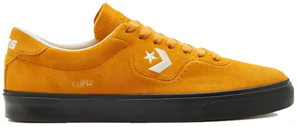 CONVERSE Louie Lopez Pro Classic Suede Sneakers - Saffron Yellow/white/black