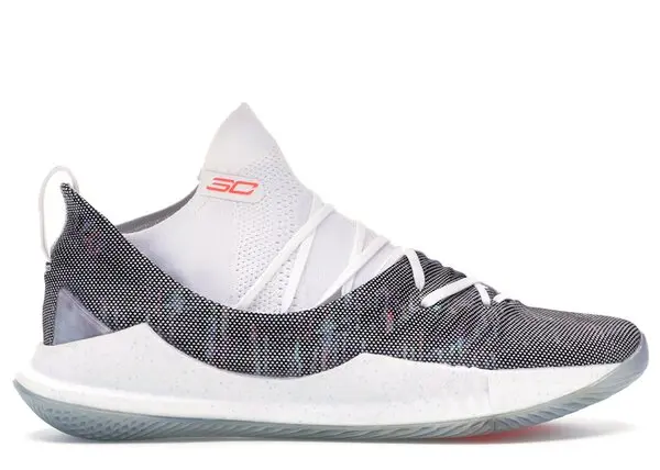 Under Armour Curry 5 Sneakers - White/neon Coral