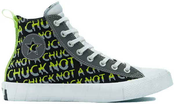 CONVERSE Hi-vis High-top Sneakers - Black/ash Stone/lemon Venom