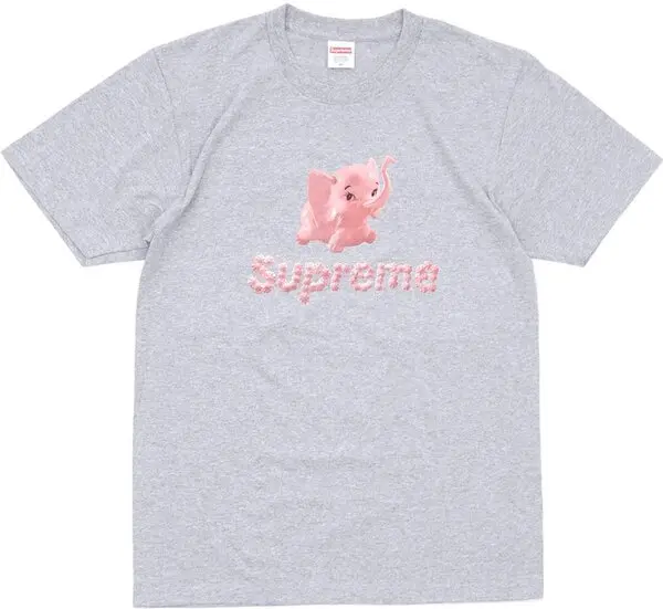 Supreme Elephant Tee Shirt - Grey