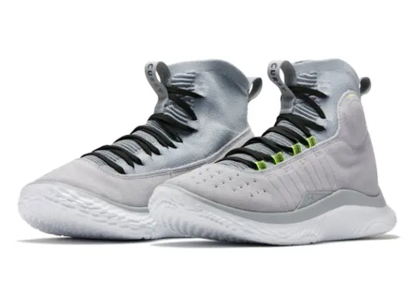 Under Armour Curry 4 Flotro - Grey/white/neon