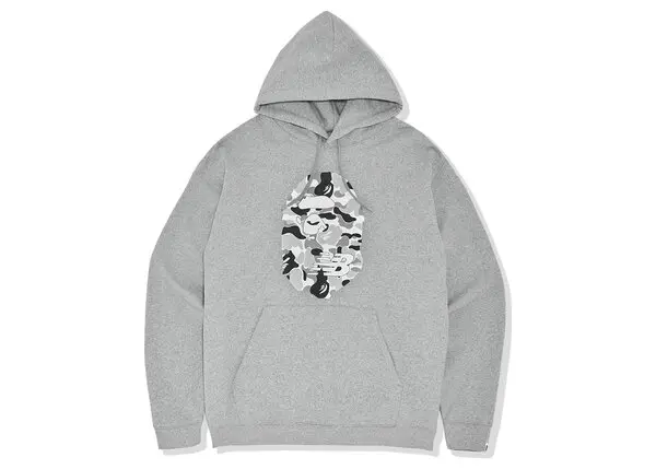 BAPE X New Balance Ape Head Relaxed Fit Pullover Hoodie - Grey