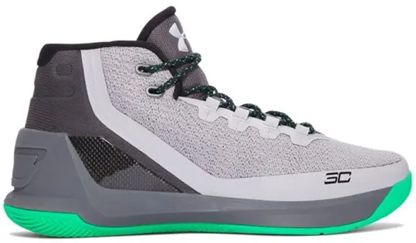 Under Armour Curry 3 Matter Athletic Sneakers - Grey/black/green