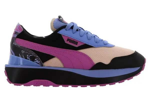 PUMA Cruise Rider Marble Sneakers - Peach/spring Crocus/black