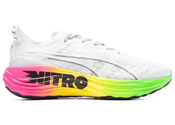 PUMA Foreverrun Nitro Futrogradein Sneakers - White/green Gecko
