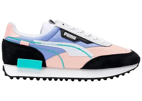 PUMA Future Rider Twofold Sneakers - Elektro Peach/black/elektro Pool