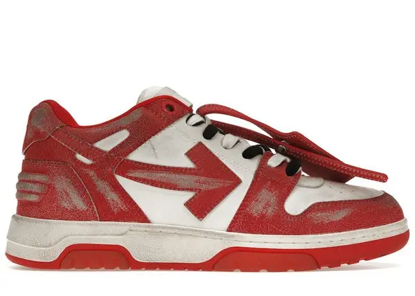 Off-White Ooo Low Top Sneakers - Red/white