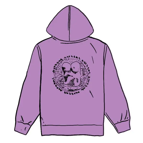 Supreme Embryo Hooded Sweatshirt - Violet