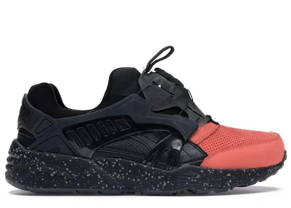 PUMA Disc Blaze Ronnie Fieg Coat Of Arms-coral Sneaker - Black/coral