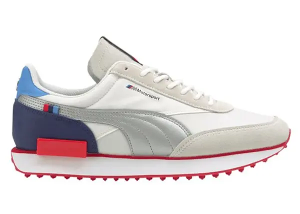 PUMA Future Rider Bmw Motorsport Sneakers - White/silver/high Risk Red