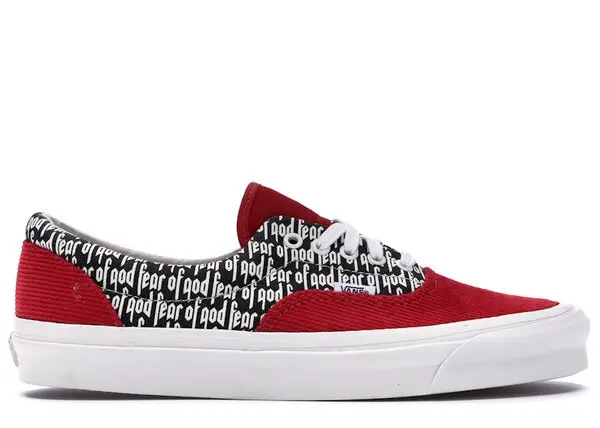 VANS Era 95 Dx Fear Of God Sneakers - Red/corduroy/print