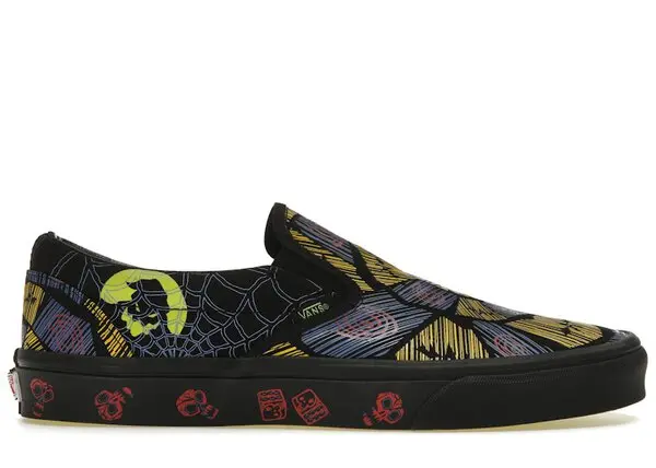 VANS Classic Slip-on Nightmare Before Christmas Oogie Boogie - Black