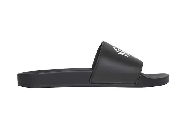 Balenciaga City Pool Slides - Black/white