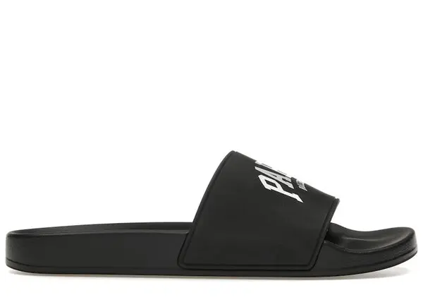Balenciaga City Pool Slide Parisin - Black/white