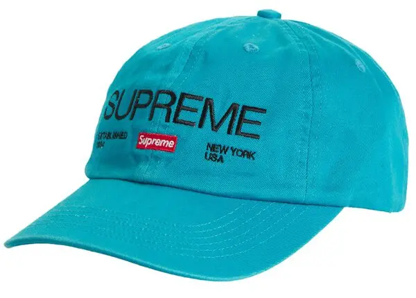 Supreme Est. 1994 6-panel Cap - Teal