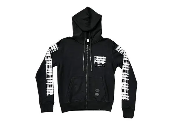 Off-White Scaffold Arrow Logo Zip Hoodie