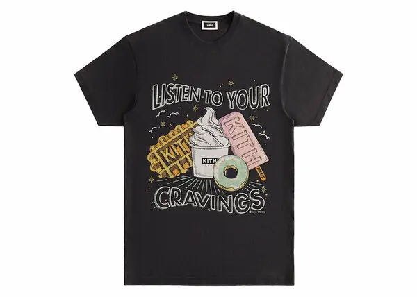 Kith Treats Cravings Vintage Tee Shirt - Black