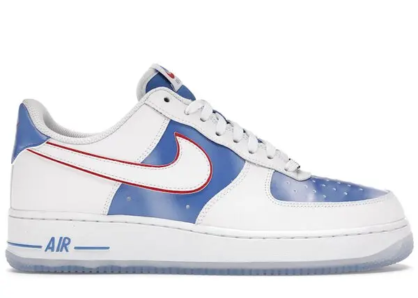 Nike Air Force 1 Low - White/pacific Blue/metallic Silver