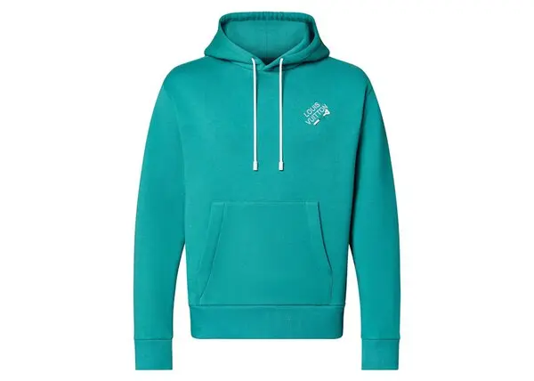 LOUIS VUITTON Embroidered Signature Hoodie - Ocean