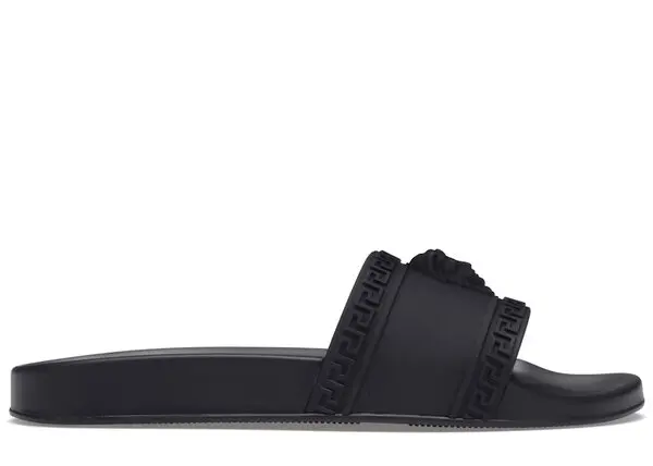 Versace Palazzo Slides - Black