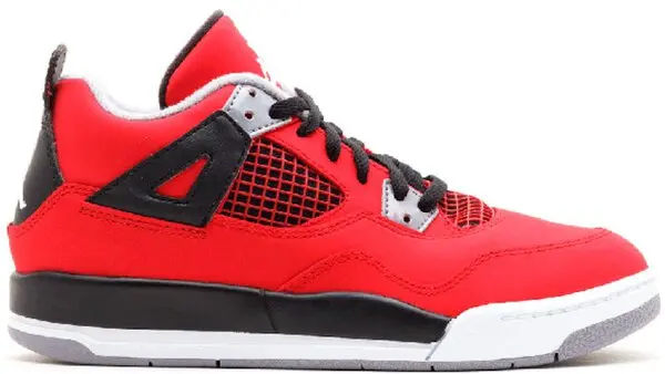 JORDAN 4 Retro Sneakers - Fire Red/white/black