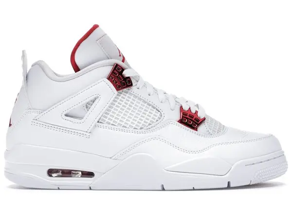 JORDAN 4 Retro Metallic Red - White/metallic Silver/university Red