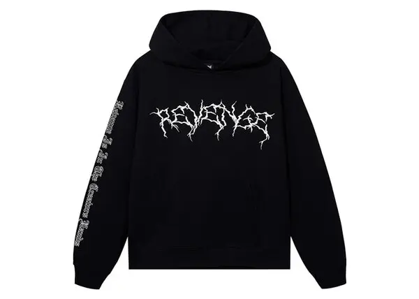 REVENGE Lightning Graphic Hoodie - Black/white