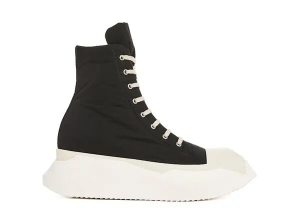 Rick Owens Strobe Abstract High Sneakers - Black/milk
