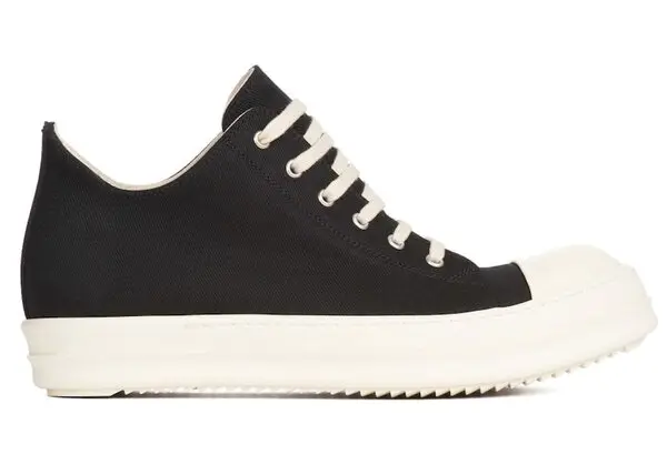 Rick Owens Denim Low Top Sneakers