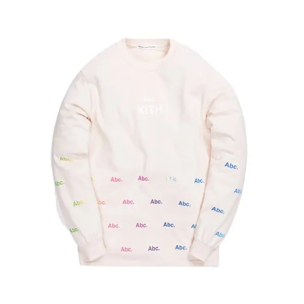 Kith X Advisory Board Crystals Diagram Long Sleeve Tee Shirt - Off/white
