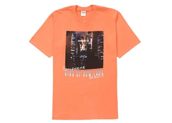 Supreme King Of New York Tee Shirt - Neon Orange