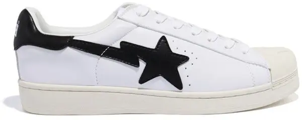 BAPE Skullsta Sneakers - White/black