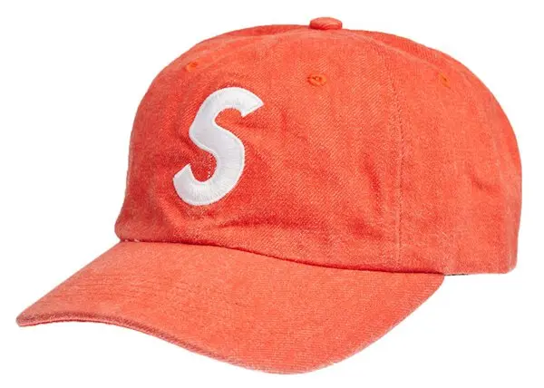 Supreme Kevlar Denim S Logo 6-Panel Cap - Red | Editorialist