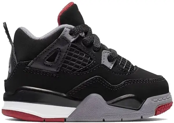 JORDAN 4 Retro Bred 2019 Td - Black/fire Red/cement Grey
