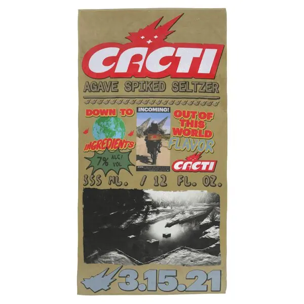TRAVIS SCOTT Cacti Down To Earth Towel