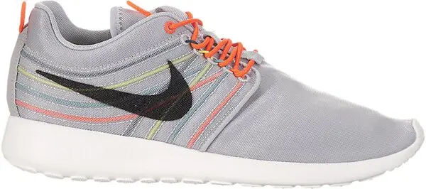 Nike Roshe Run Dynamic Flywire Sneakers - Strt Grey/black/ttl Crmsn