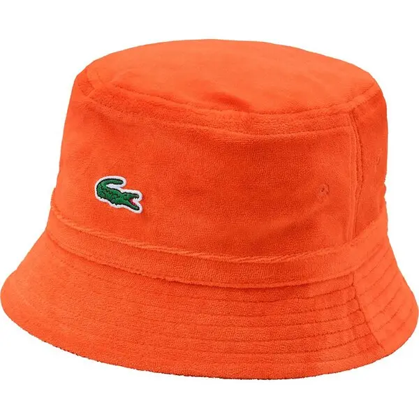 Supreme Lacoste Velour Crusher Hat - Orange | Editorialist