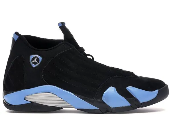 JORDAN 14 Retro Sneakers - Black/university Blue/metallic Silver