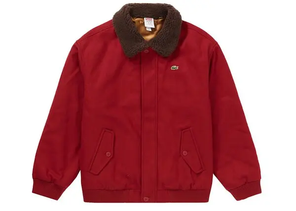 Supreme Wool Bomber Jacket - Red