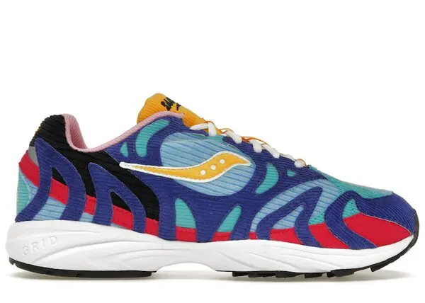 Saucony Grid Azura 2000 Corduroy Patchwork Sneakers - Multicolor