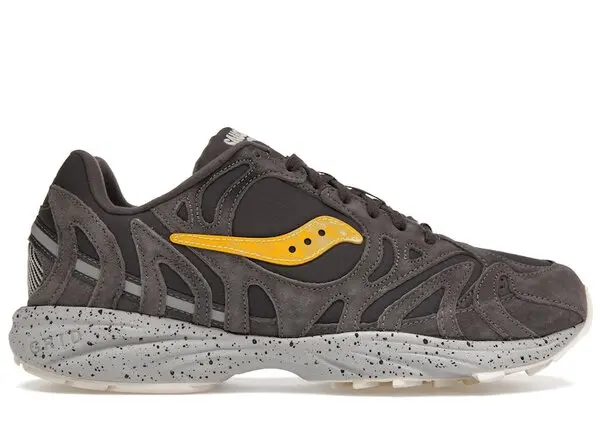 Saucony Grid Azura 2000 Asphalt Sneakers - Black/crystal/yellow