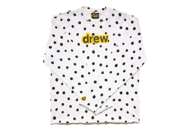 Drew House Secret Long Sleeve Tee Shirt - Polka Dot