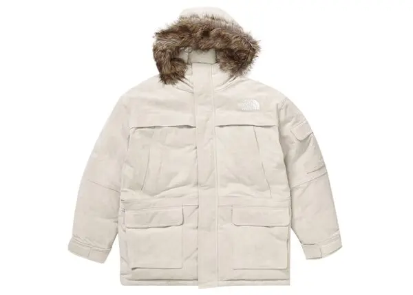Supreme The North Face Suede Down Parka - Stone