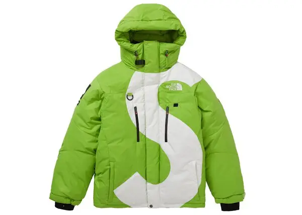 Supreme The North Face Logo Himalayan Parka - Lime
