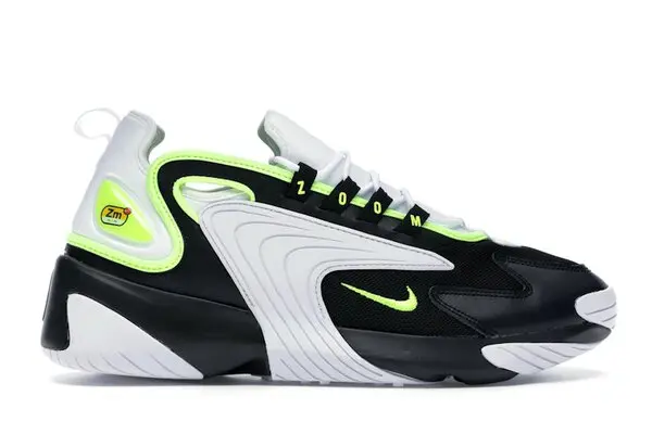 Nike Zoom 2k Sneakers - Black White Volt