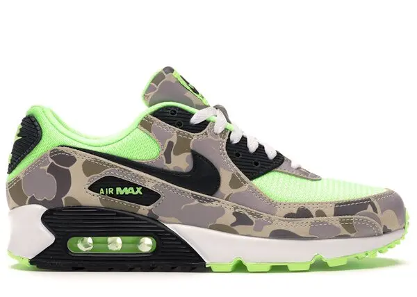 Nike Air Max 90 Duck Camo Volt - Ghost Green/black