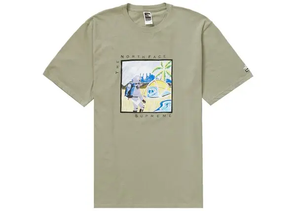 Supreme The North Face Sketch Short Sleeve Top - Sage