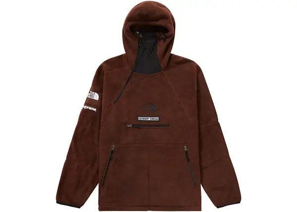 Supreme The North Face Steep Tech Fleece Pullover - Brown